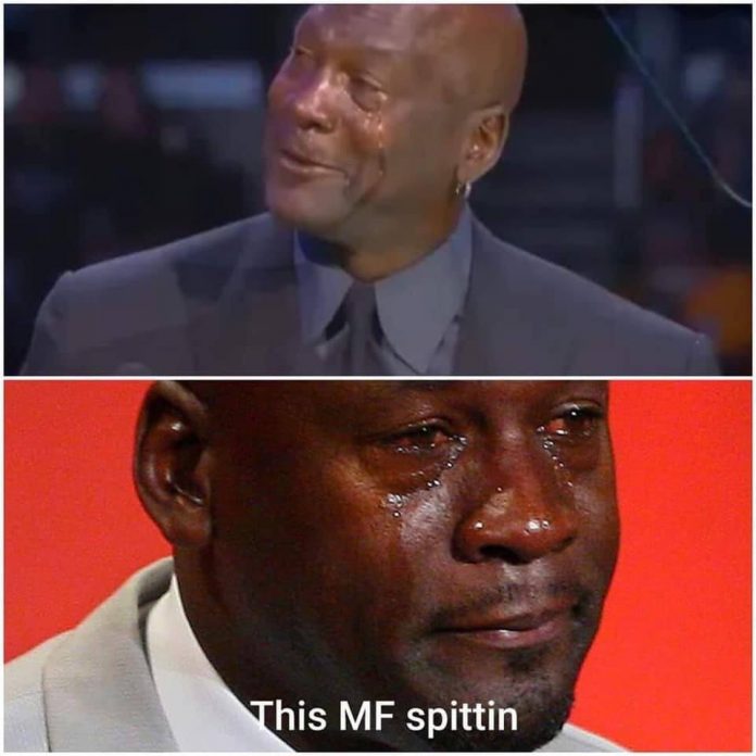 MJ Looking at Crying Jordan Memes - Sportige